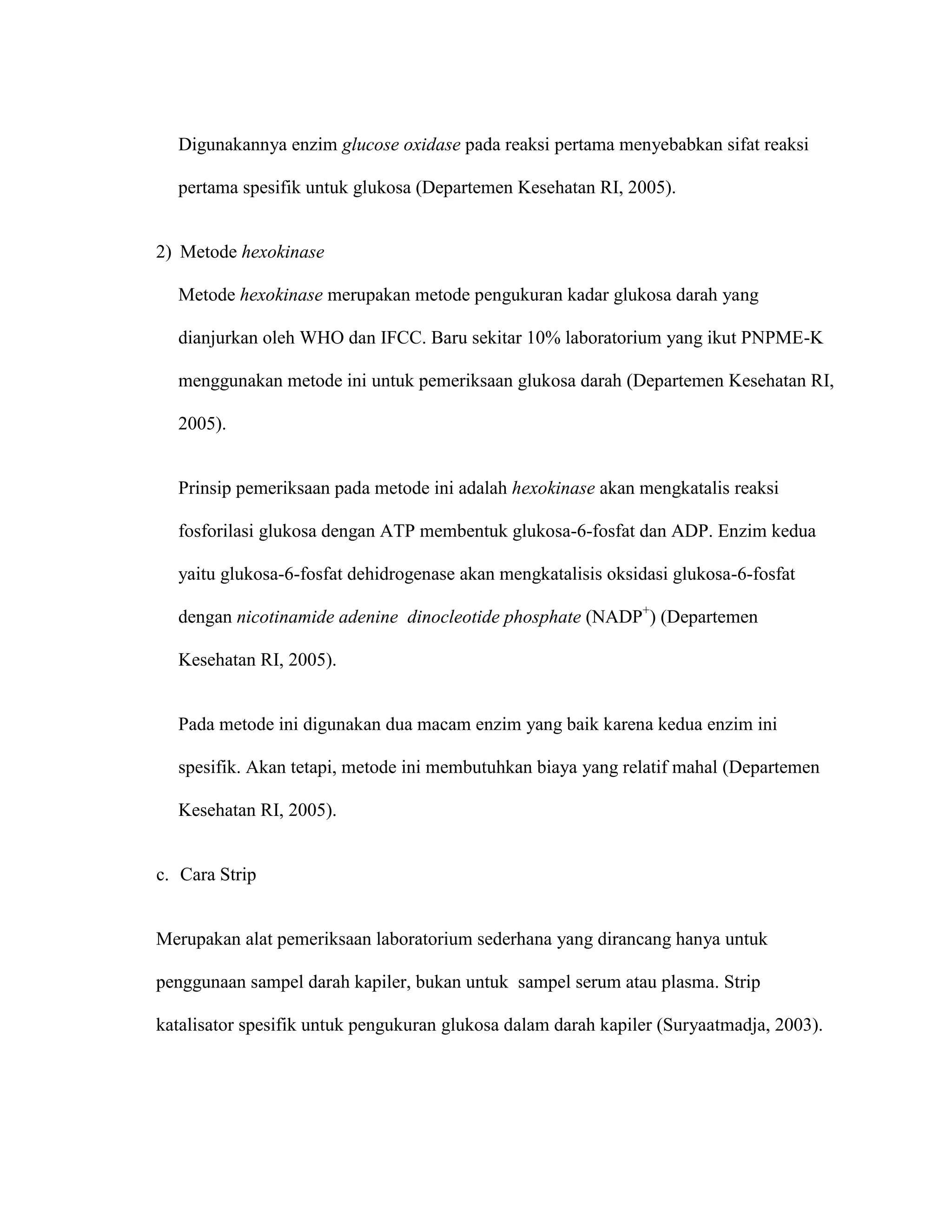 Perbedaan hasil pemeriksaan kadar glukosa dengan metode god | DOCX