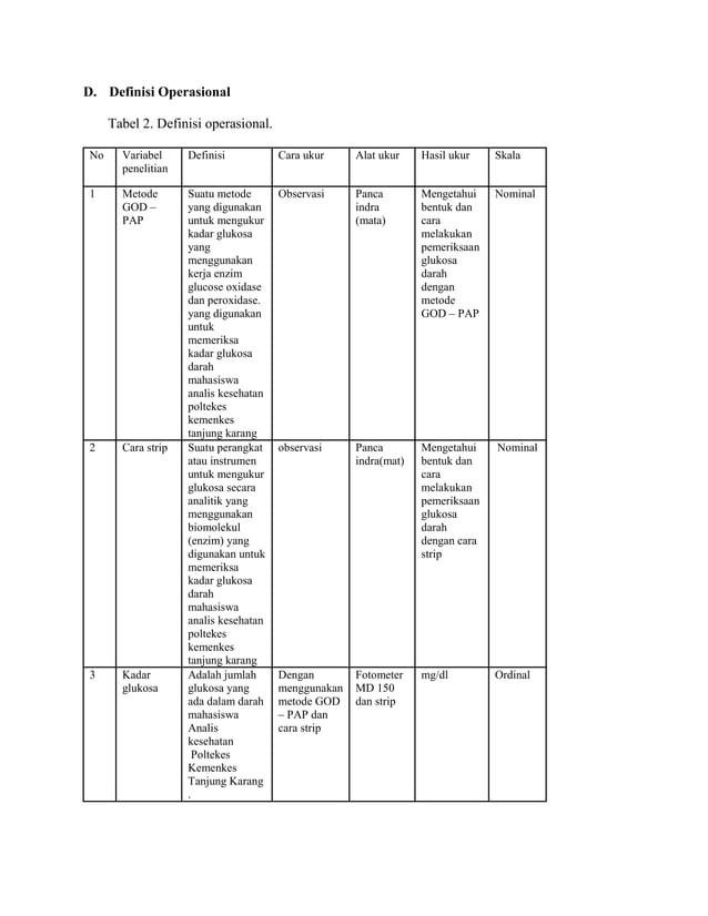 Perbedaan hasil pemeriksaan kadar glukosa dengan metode god | DOCX