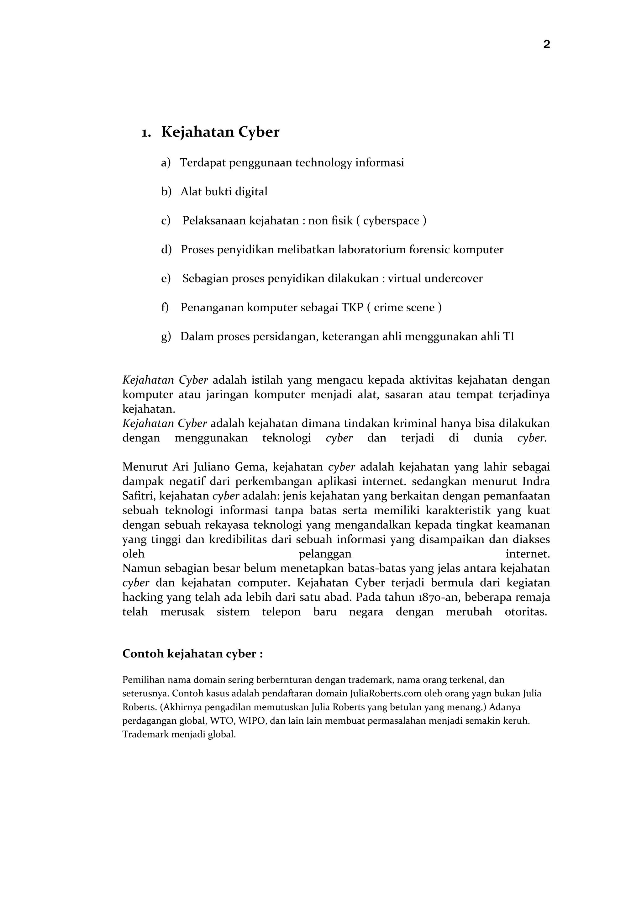 Perbedaan kejahatan cyber dengan kejahatan konvesional secure | PDF