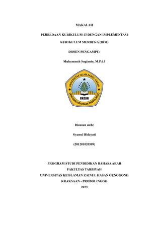 Perbedaan Kurikulum 13 dengan Implementasi Kurikulum Merdeka (Dim).pdf