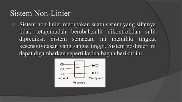 Perbedaan linier dan nonlinier | PPT