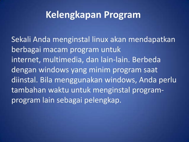 Perbedaan linux dan windows | PPT