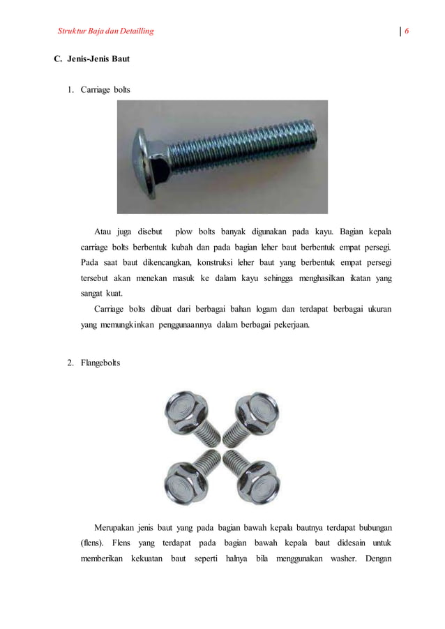 Perbedaan menggunakan sambungan_baut_dan | DOCX