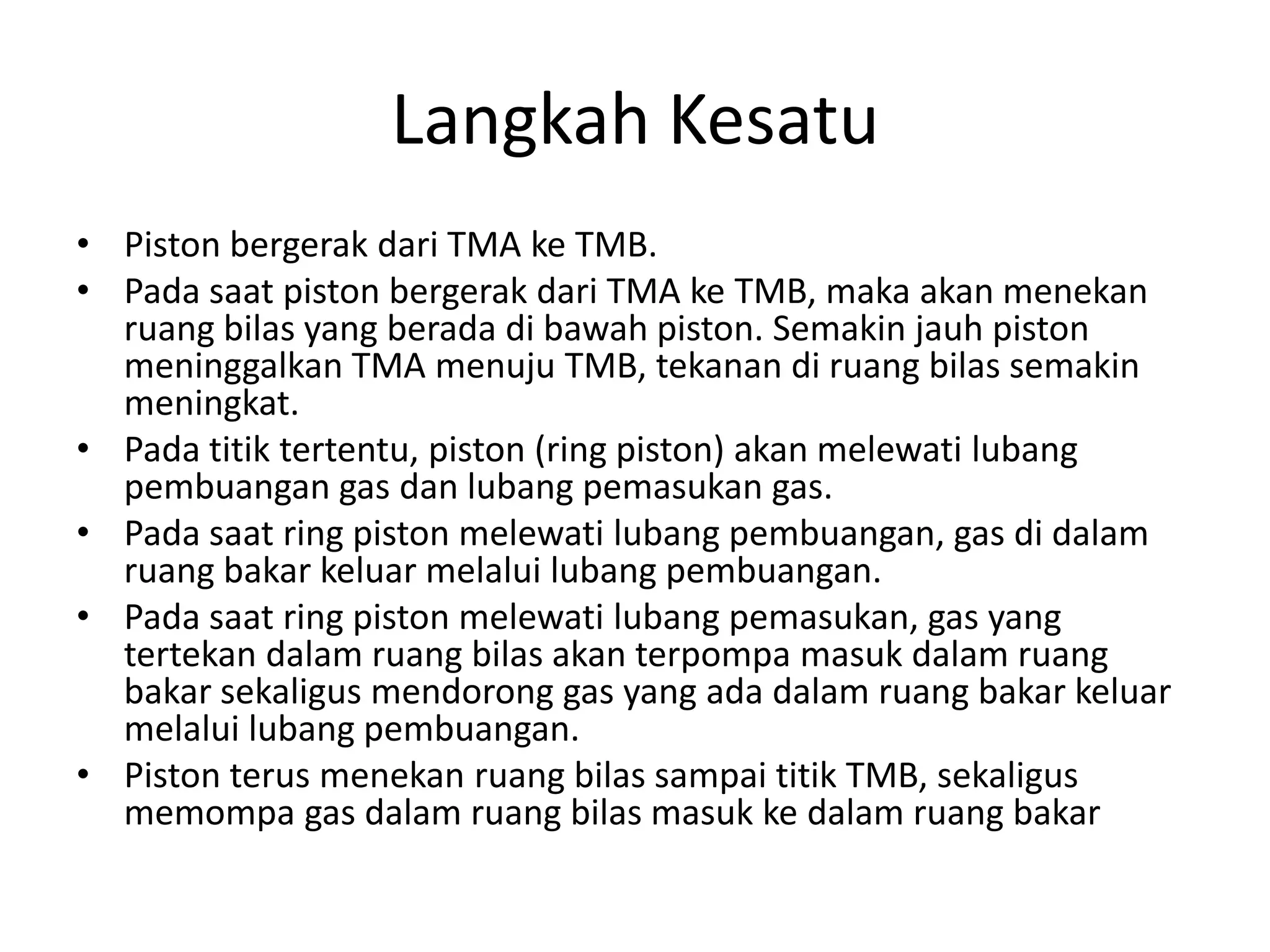 Perbedaan mesin 2 tak dan mesin 4 tak | PPTX