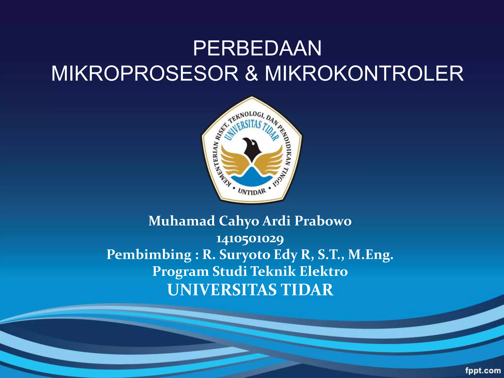 Perbedaan mikroprosesor & mikrokontroler | PPTX