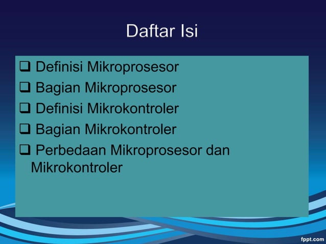 Perbedaan mikroprosesor & mikrokontroler | PPTX