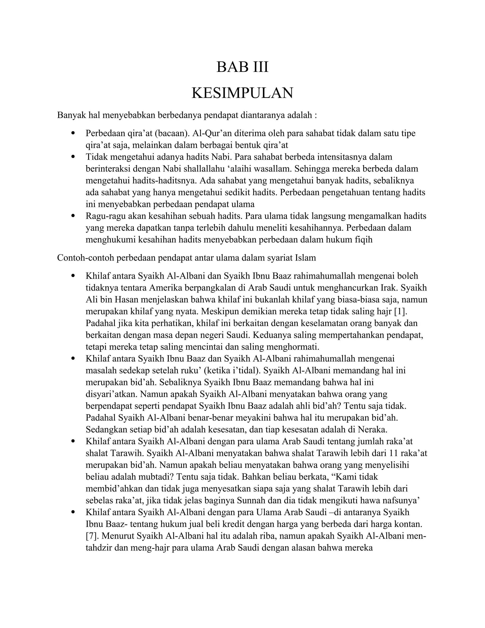 Perbedaan Pendapat Ulama Dalam Syariat Islam.docx