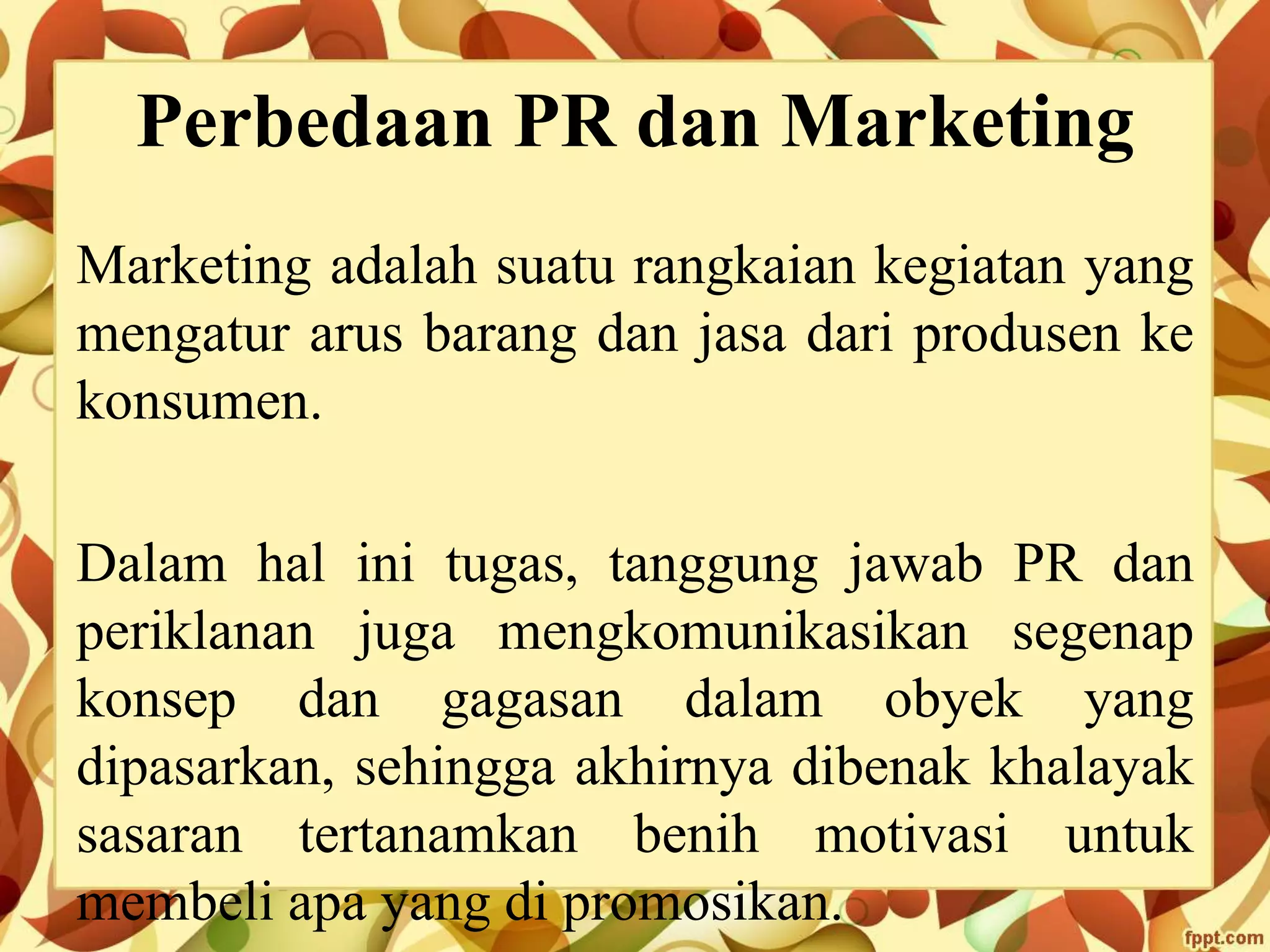 Perbedaan PR dan lainnya.ppt