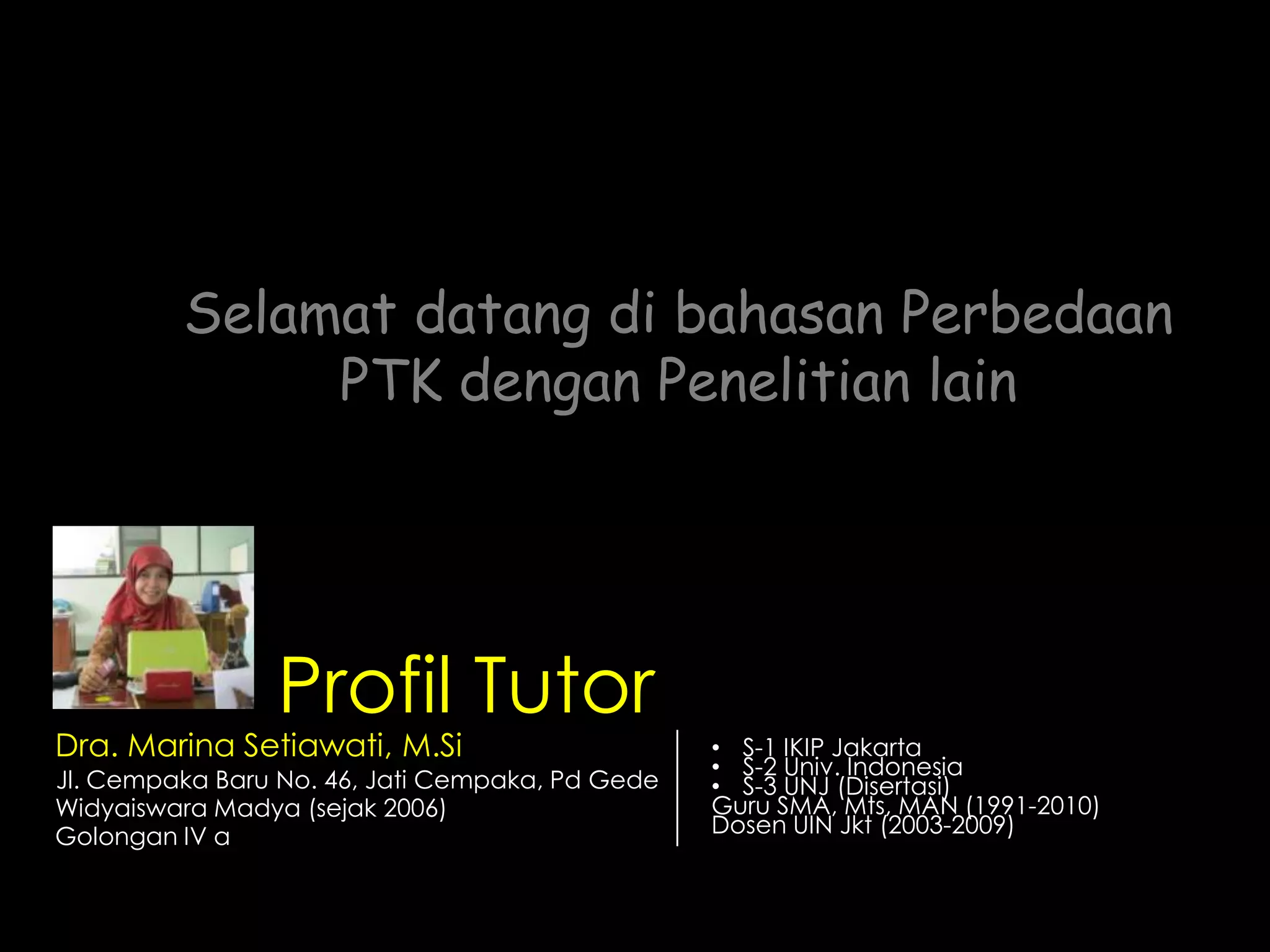 Perbedaan ptk | PPTX