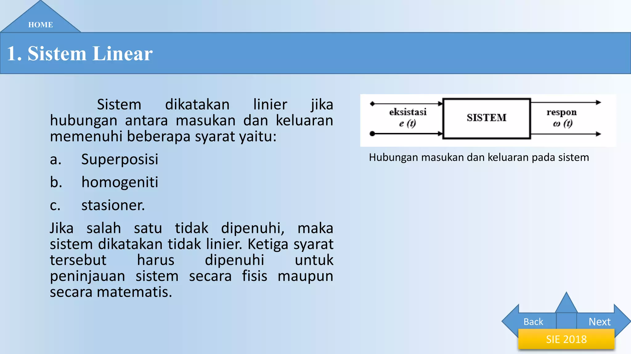 Perbedaan sistem linear dan non linear | PPTX