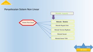 Perbedaan sistem linear dan non linear | PPTX