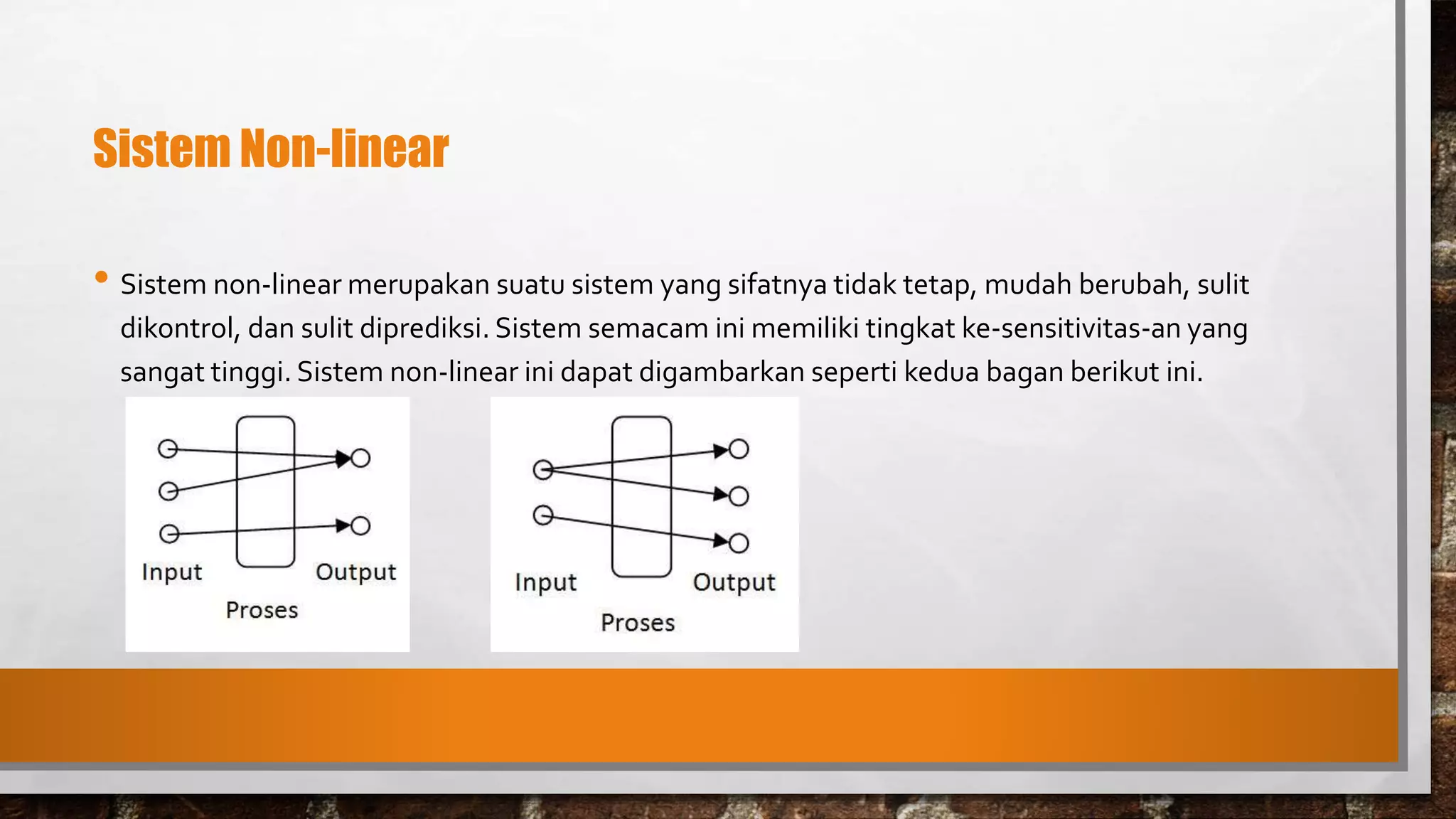 Perbedaan sistem linear dan non linear | PPTX