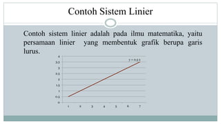 Perbedaan sistem linier dan non linear | PPTX