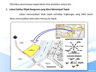 Perbedaan Perencanaan Tapak Dalam Ilmu Arsitektur dan Ilmu Planologi | PPTX