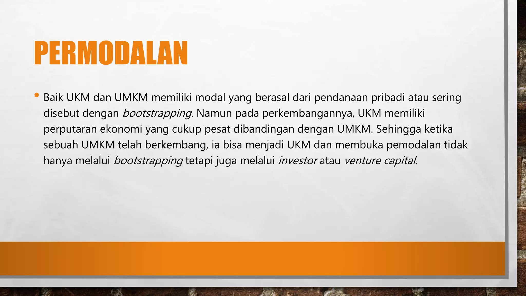 Perbedaan UMKM dan UKM | PPT