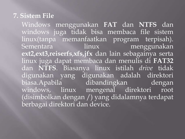 Perbedaan windows dan linux | PPT