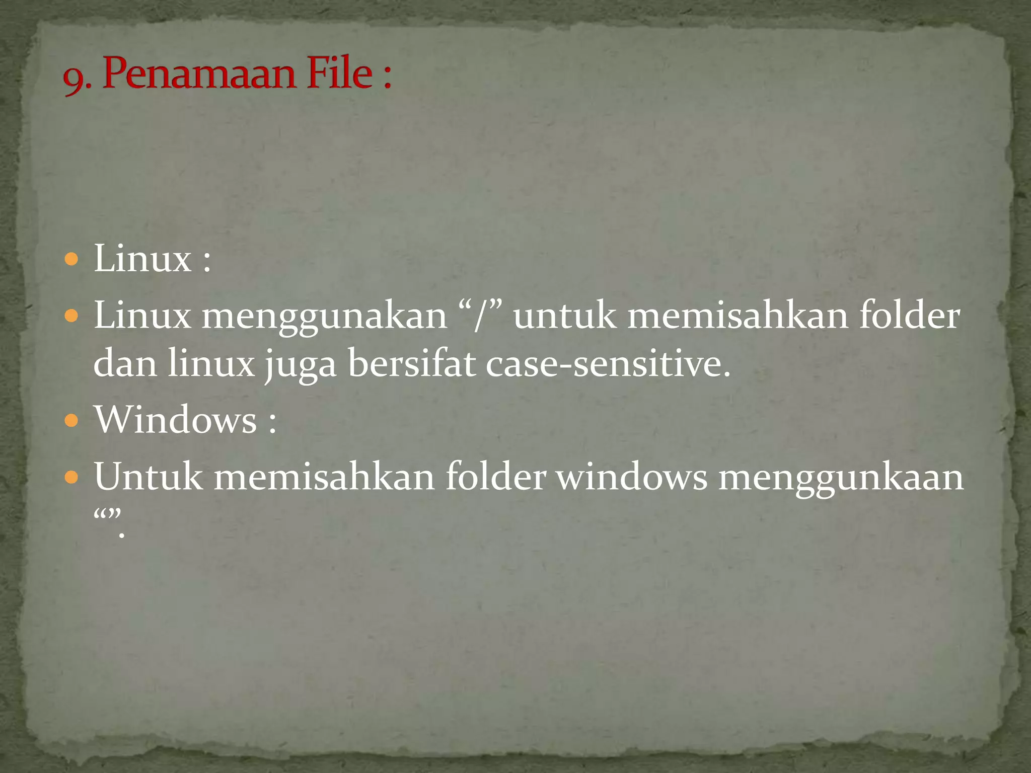 Perbedaan windows dan linux | PPTX