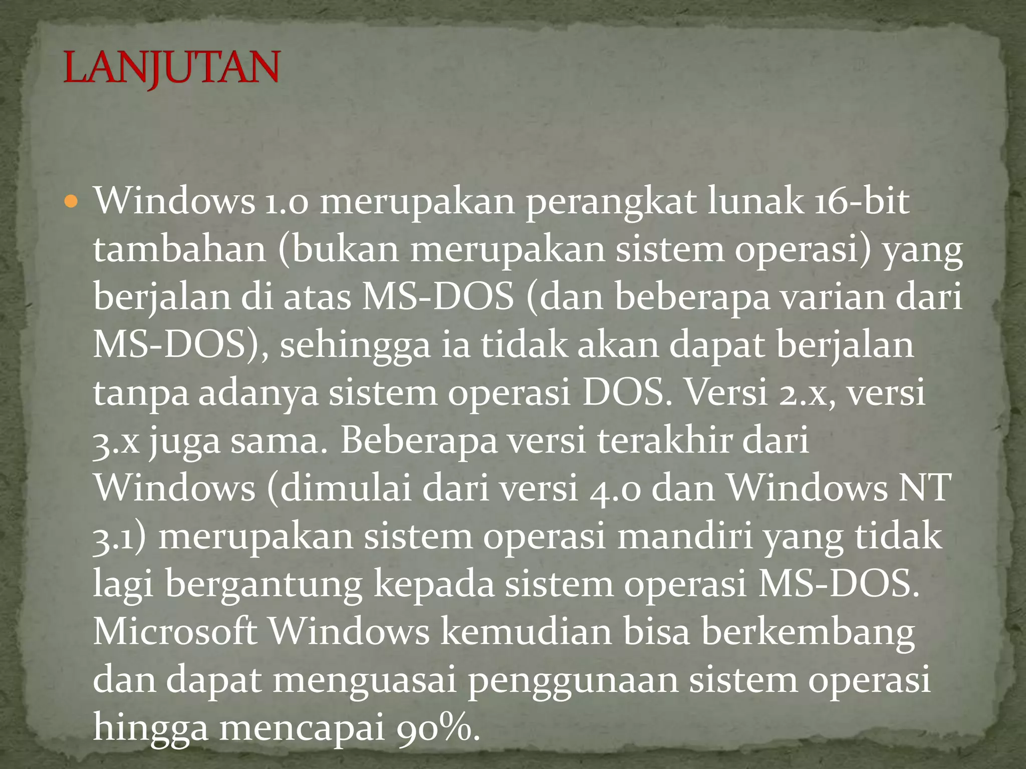 Perbedaan windows dan linux | PPTX