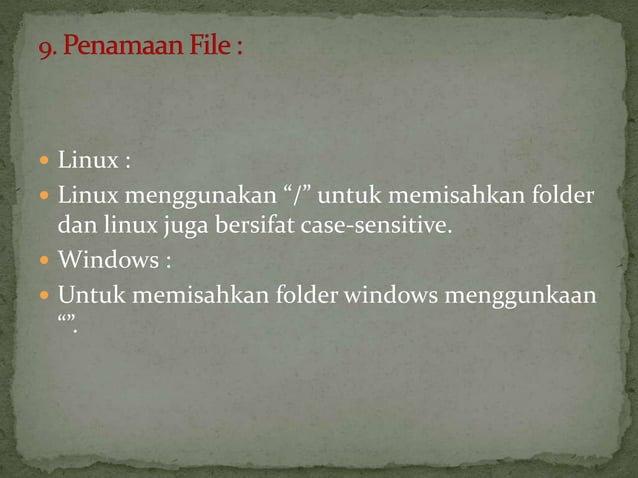 Perbedaan windows dan linux | PPTX