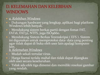 Perbedaan windows dan linux | PPTX