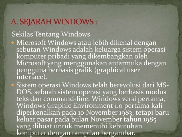 Perbedaan windows dan linux | PPTX