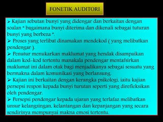 Perbezaan fonetik & fonologi | PPTX