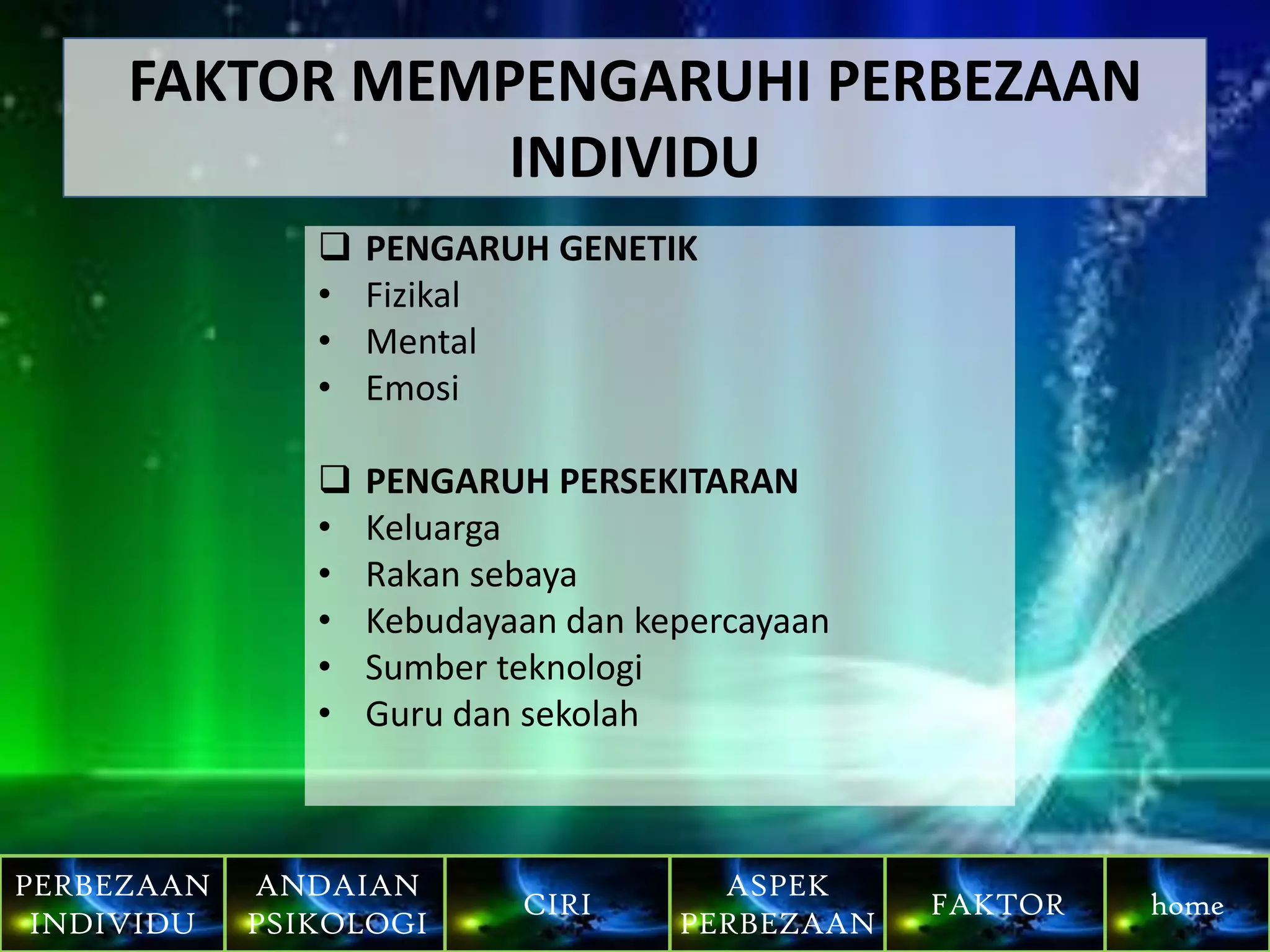 Perbezaan individu | PPTX