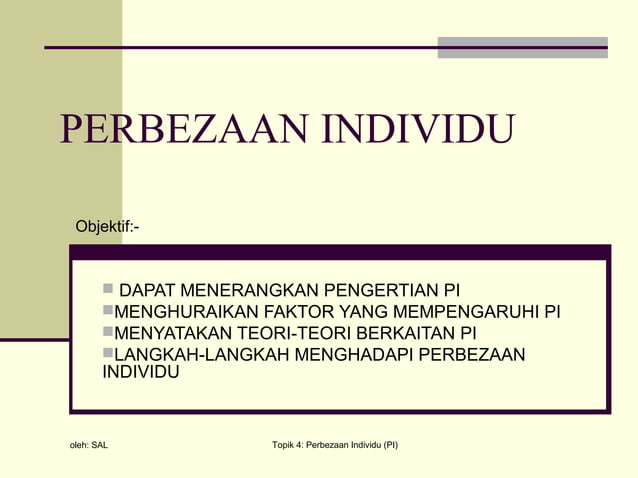 Perbezaan individu TERKINI | PPT