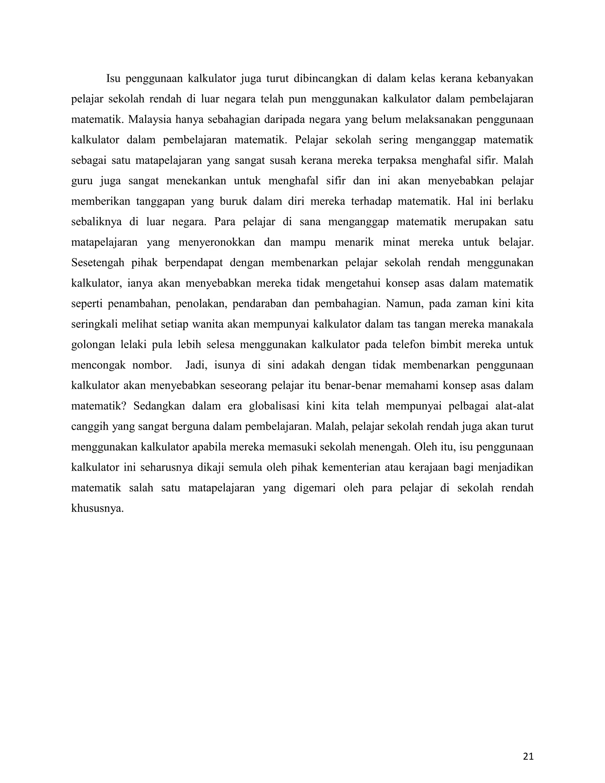 PERBEZAAN PENCAPAIAN MATEMATIK SK & SJKC | PDF