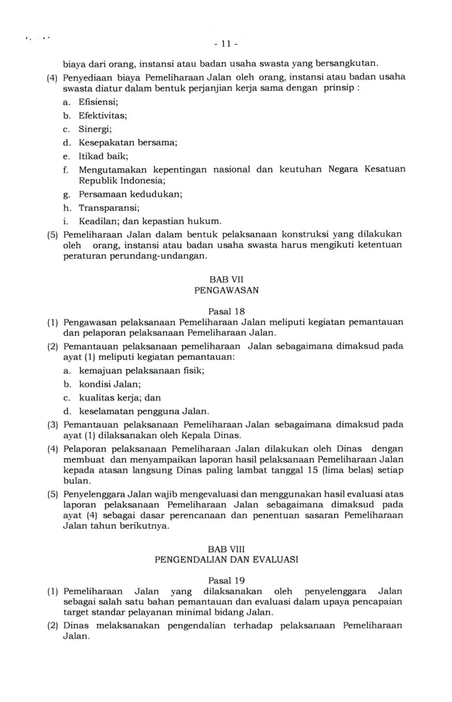 contoh Perbup 58-2021 ttg Tata Cara Pemeliharaan Jalan.pdf