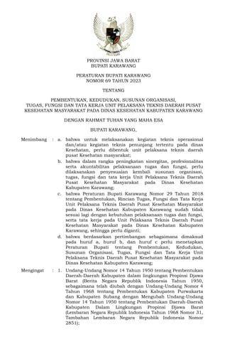 PERBUP NOMOR 69 TAHUN 2023 TENTANG UPTD PUSKESMAS.pdf