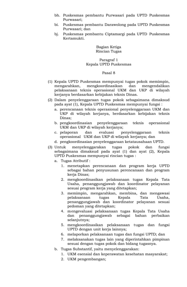 PERBUP NOMOR 69 TAHUN 2023 TENTANG UPTD PUSKESMAS.pdf