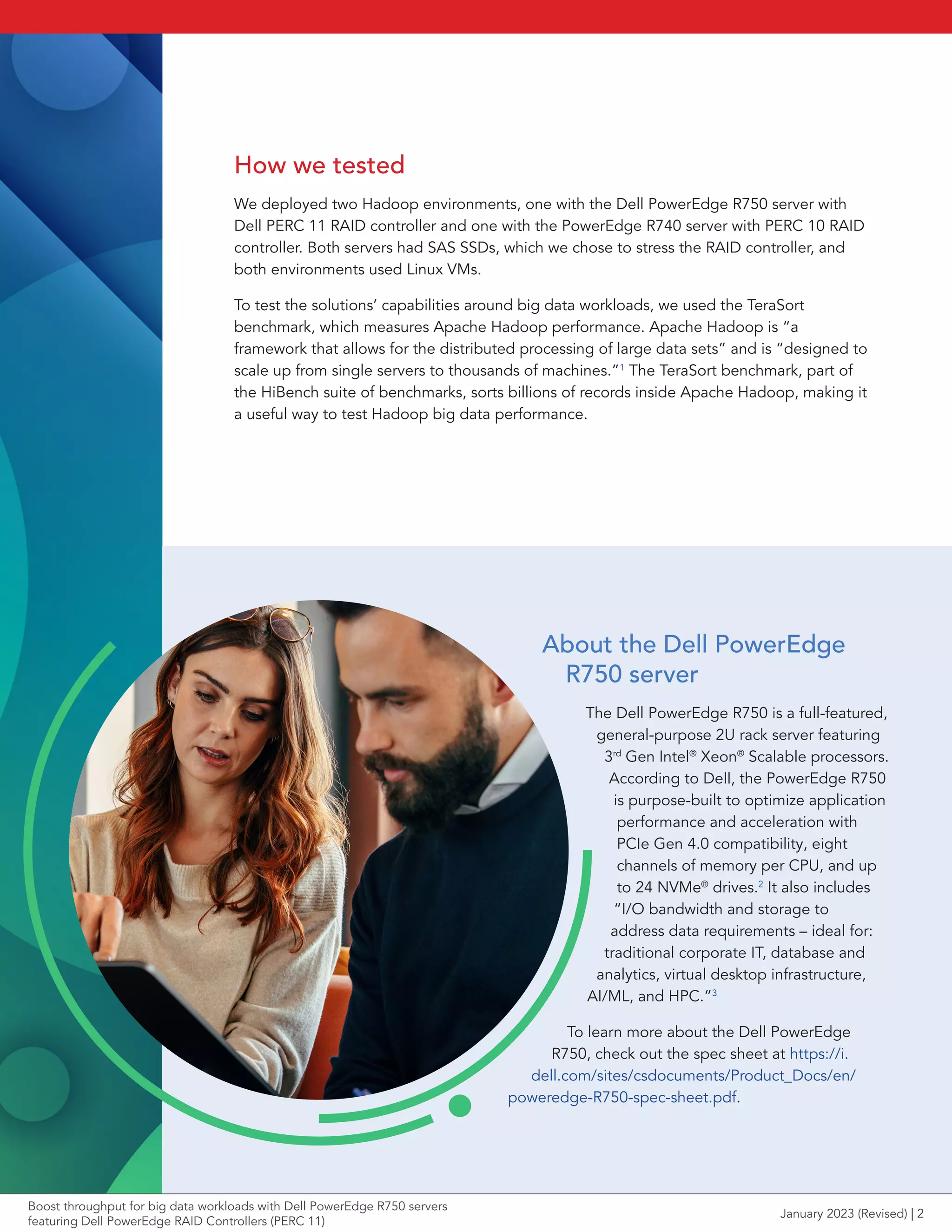 Boost throughput for big data workloads with Dell PowerEdge R750 ...