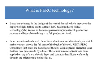 PERC(passivated emitter & rear cell) | PPTX