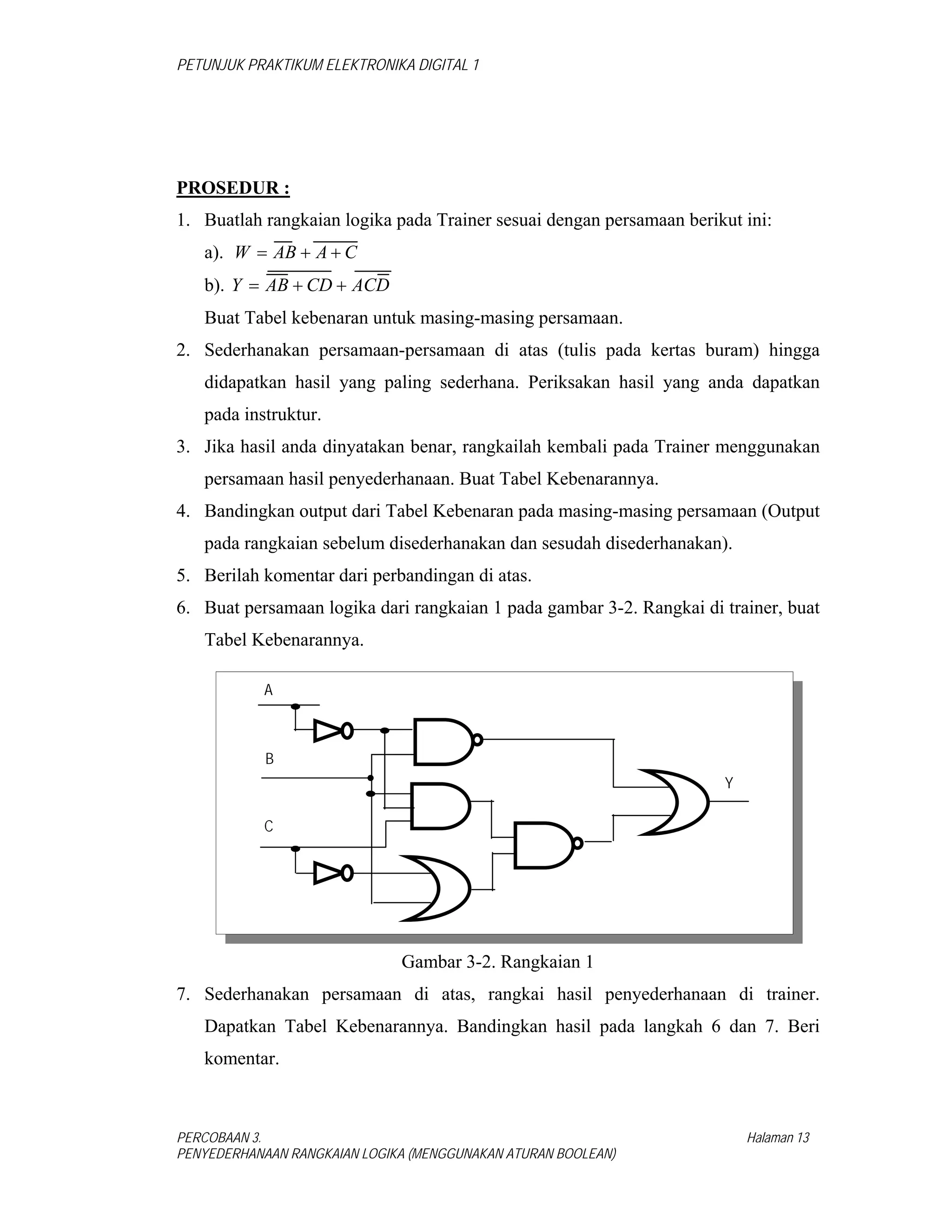 aljabar boolean | PDF
