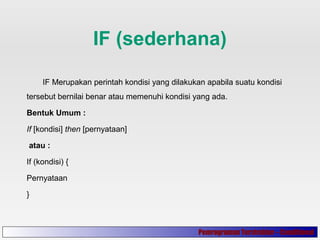 Percabangan pada pemrograman java netbeans | PPT