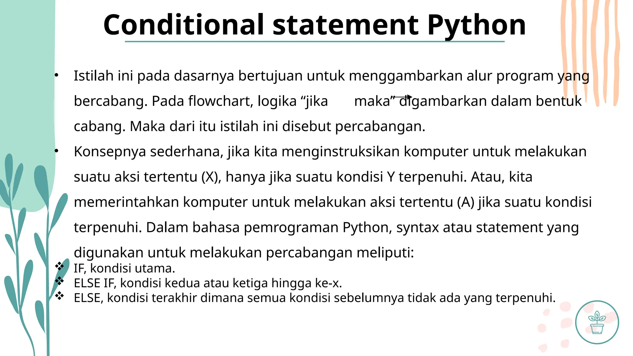 Percabangan if else di bahasa python.pptx