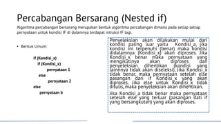 Materi Percabangan Pemorgraman dengan Bahasa C | PDF
