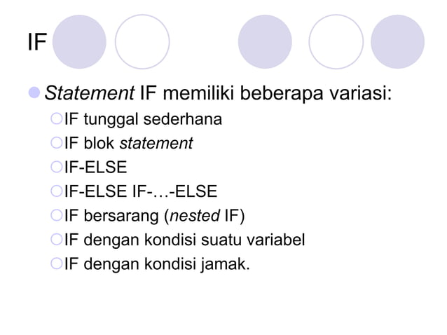 Percabangan Java Ppt