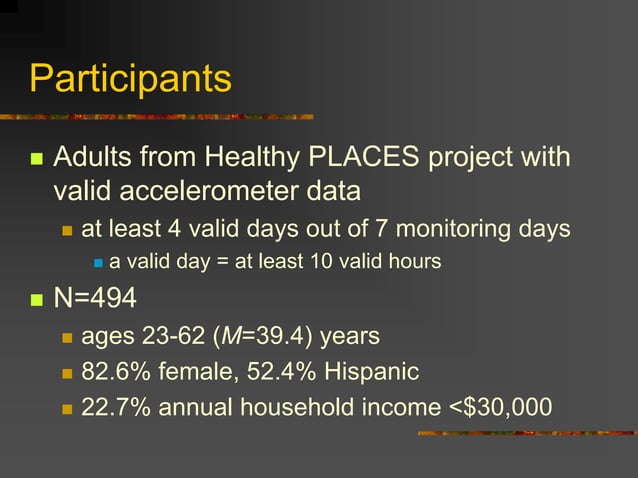 Combinations Of Perceived Built Environmental Factors A Decision Tree Classification Approach