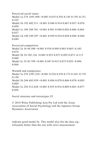 Perceived social structural relations and group stereotypes.docx