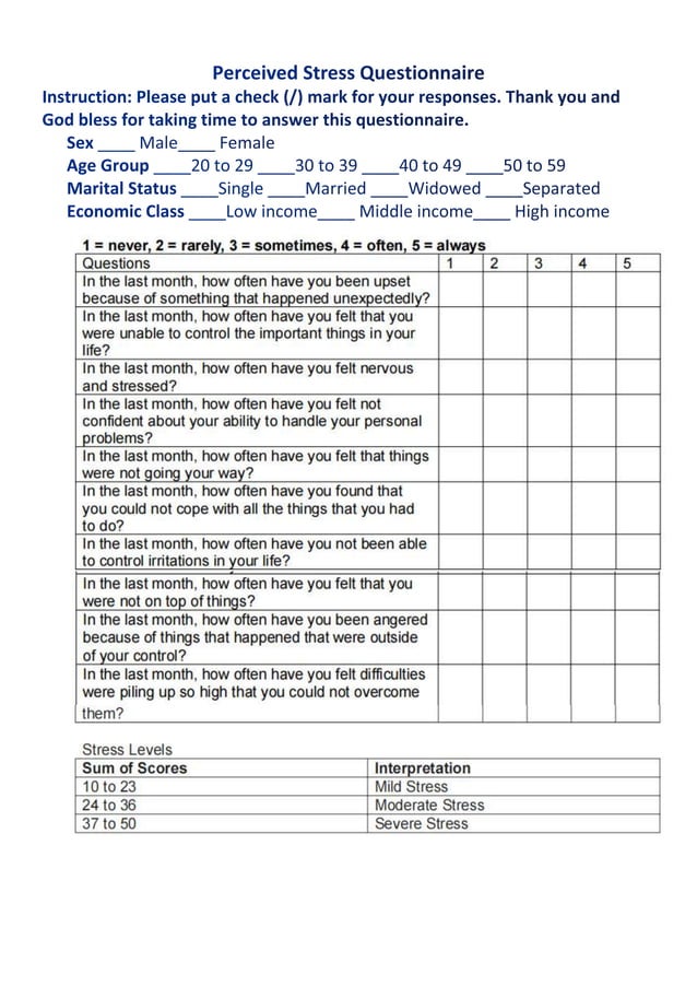 Perceived Stress Questionnaire for .docx