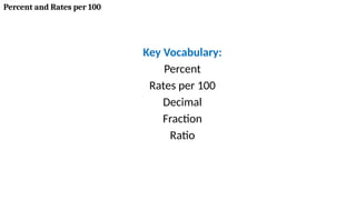Percentage and rates powerpoint presentation | PPTX
