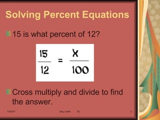 Percent Equations | PPT