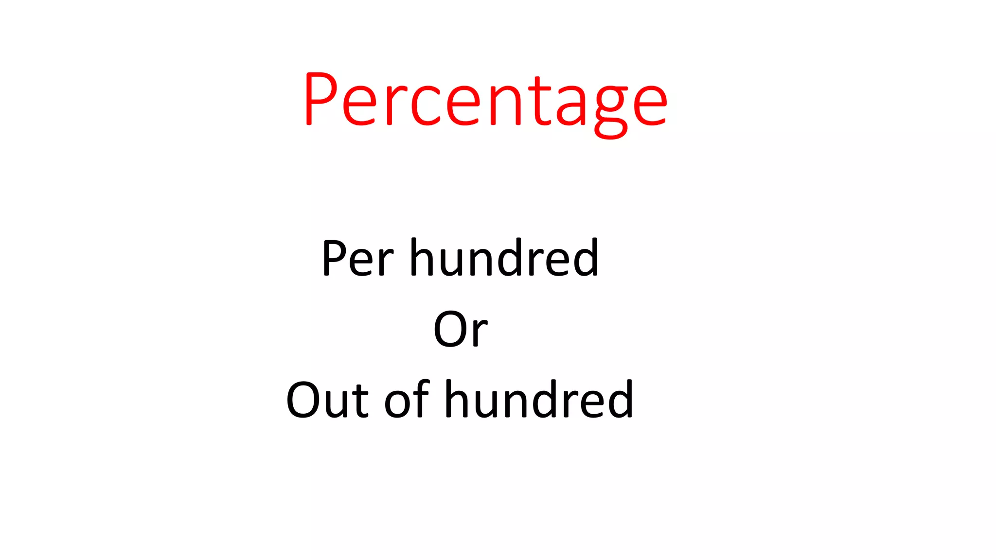 Percentage | PPTX