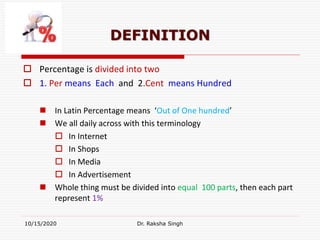 Percentages | PPT