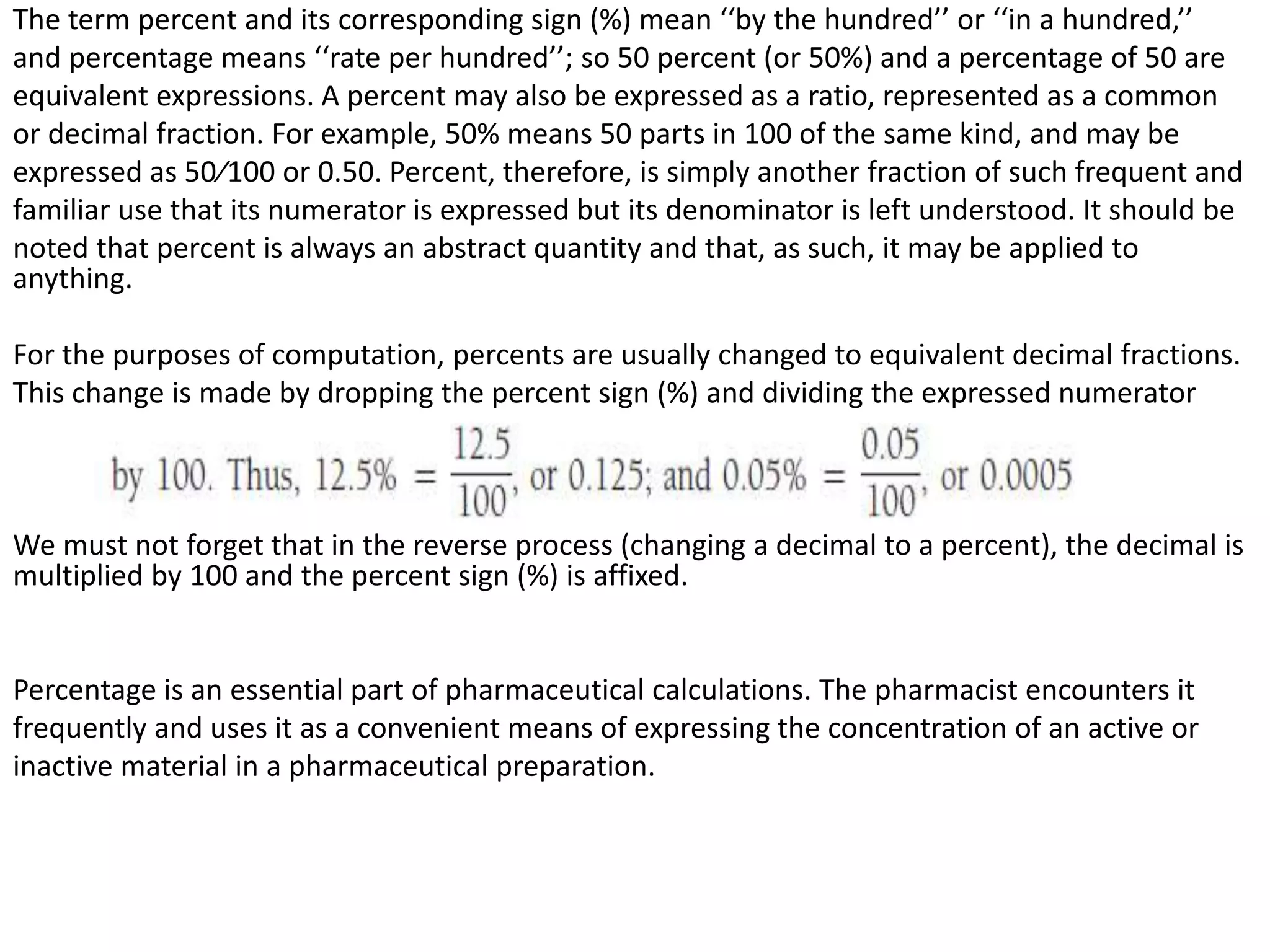 Percentage and ratio strength | PPTX