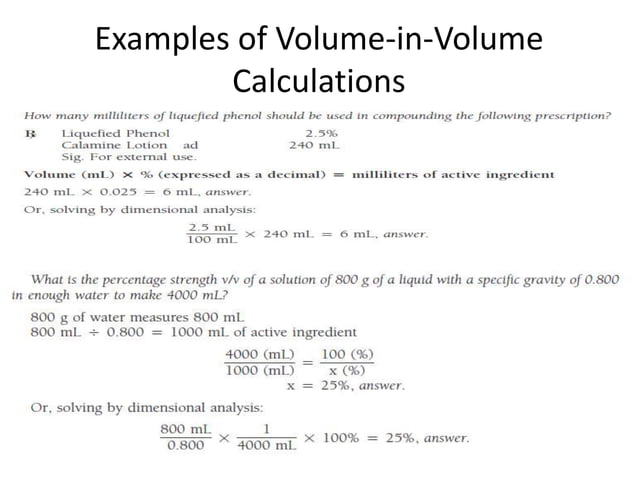 Percentage and ratio strength | PPTX | Chemistry | Science