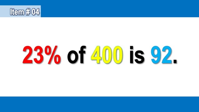 Percentage, Base, and Rate | PPTX