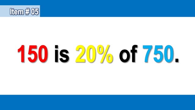 Percentage, Base, and Rate | PPTX